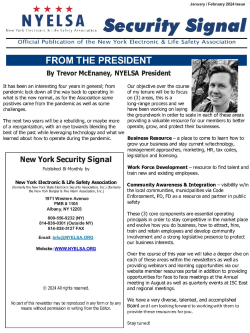 Security Signal - New York Electronic and Life Safety Association